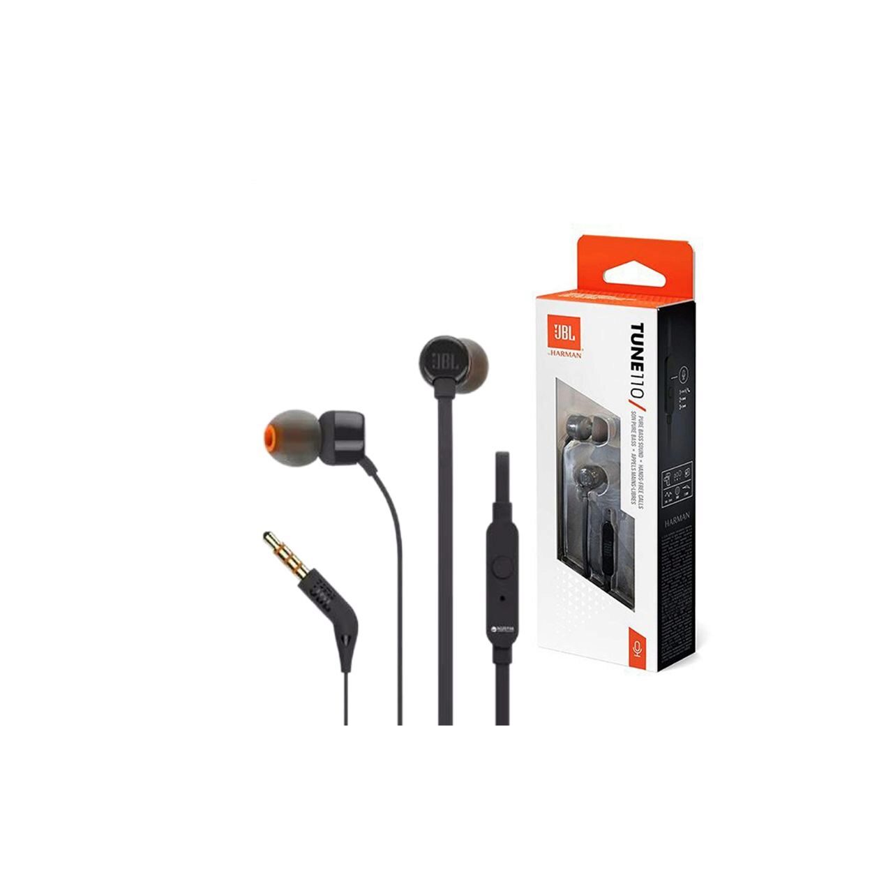 Casti Jack 3.5mm JBL Tune 110 Black - ARCO B2B