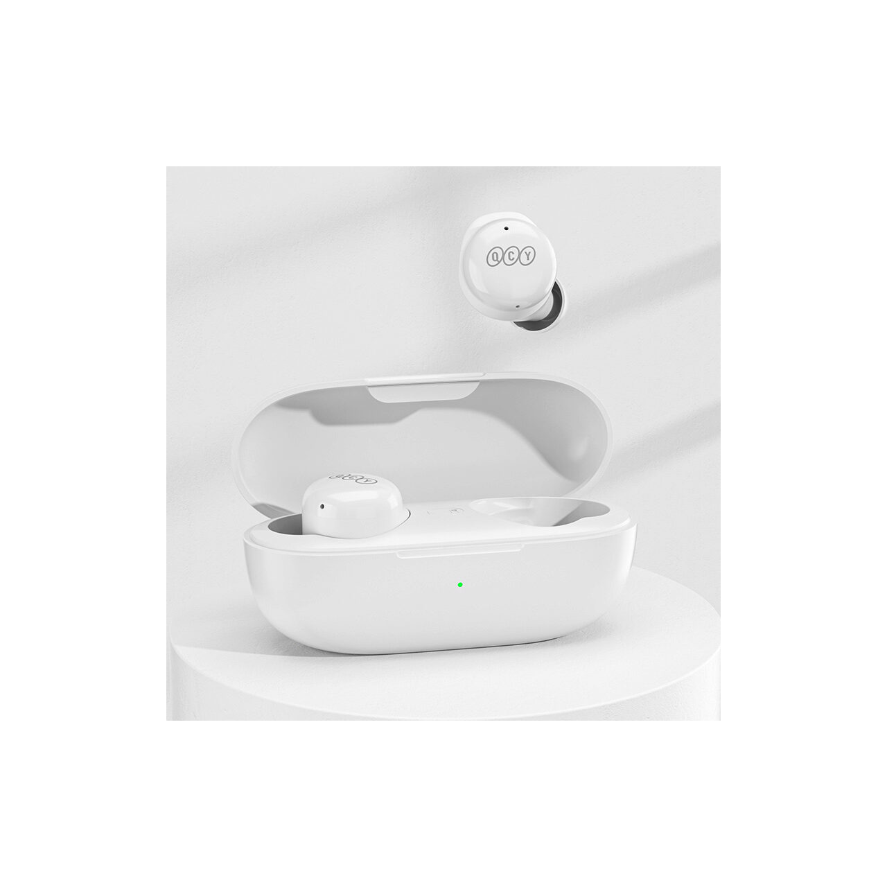 Casti True Wireless QCY T17 Touch Control Low Latency Bluetooth, Alb ...