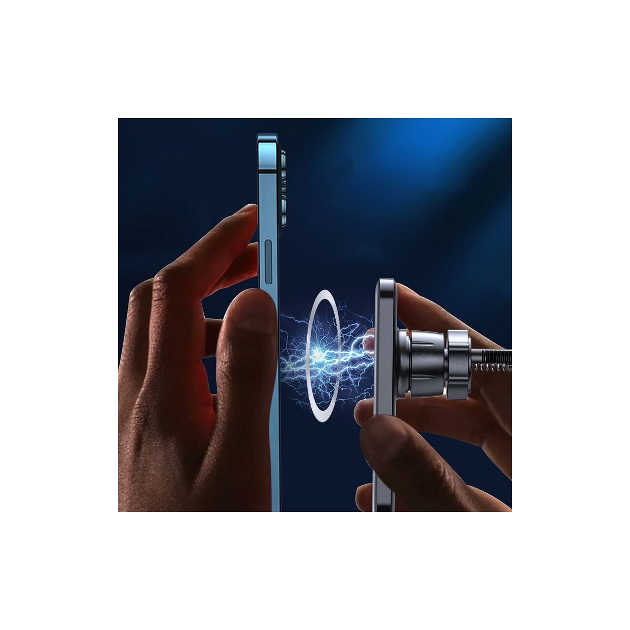 Suport Auto Wireless WK Design Upine Series Magnetic White - ARCO B2B