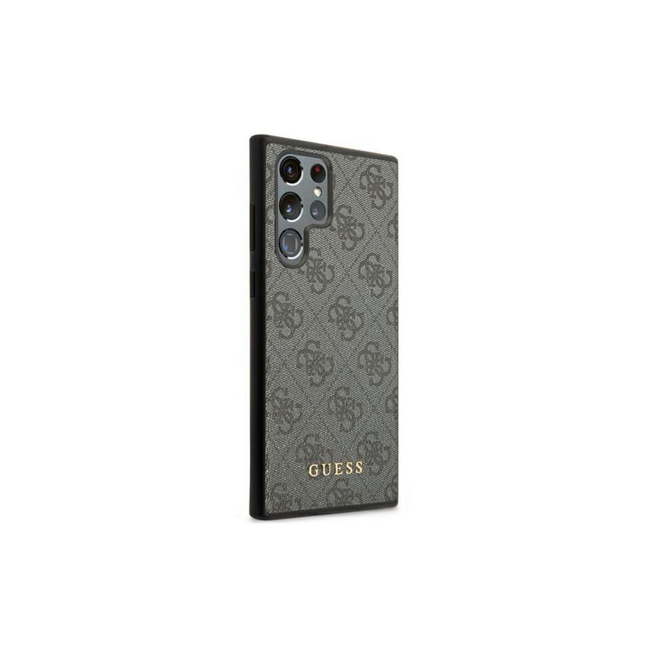 Guess Husa 4G Metal Gold Logo Samsung Galaxy S22 Ultra Gri - ARCO B2B
