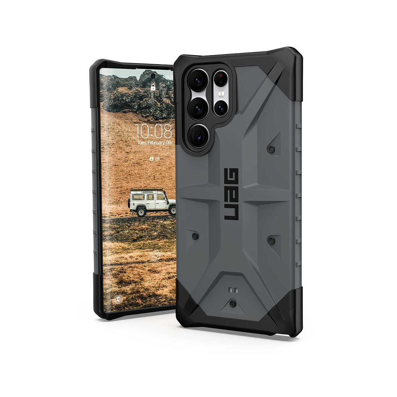 UAG Husa Pathfinder Series Samsung Galaxy S22 Ultra Silver - ARCO B2B