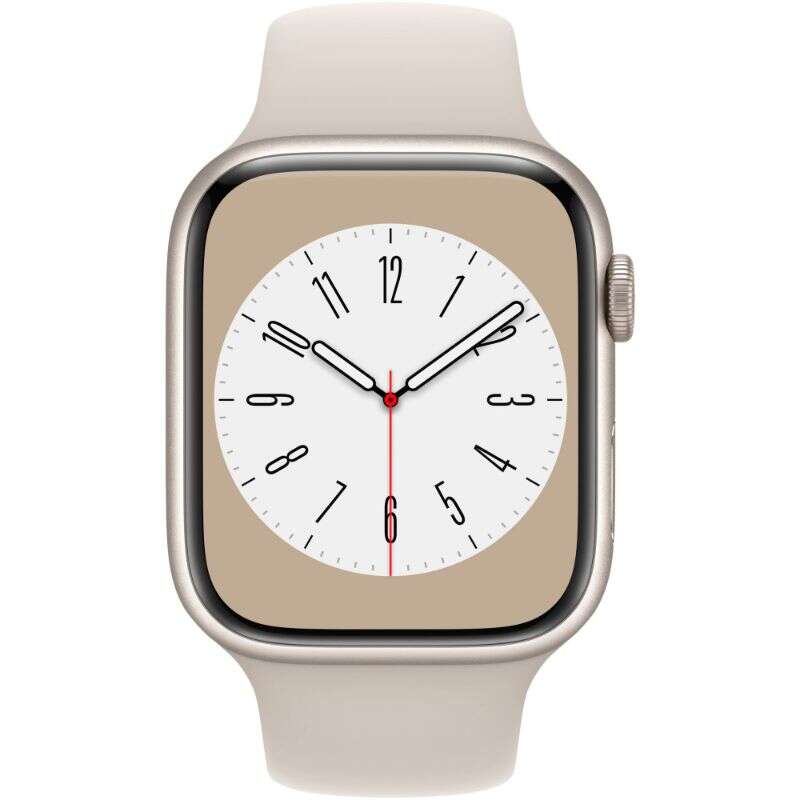 Watch Apple Original S8 GPS, 45 mm Starlight Aluminium Case, Starlight ...